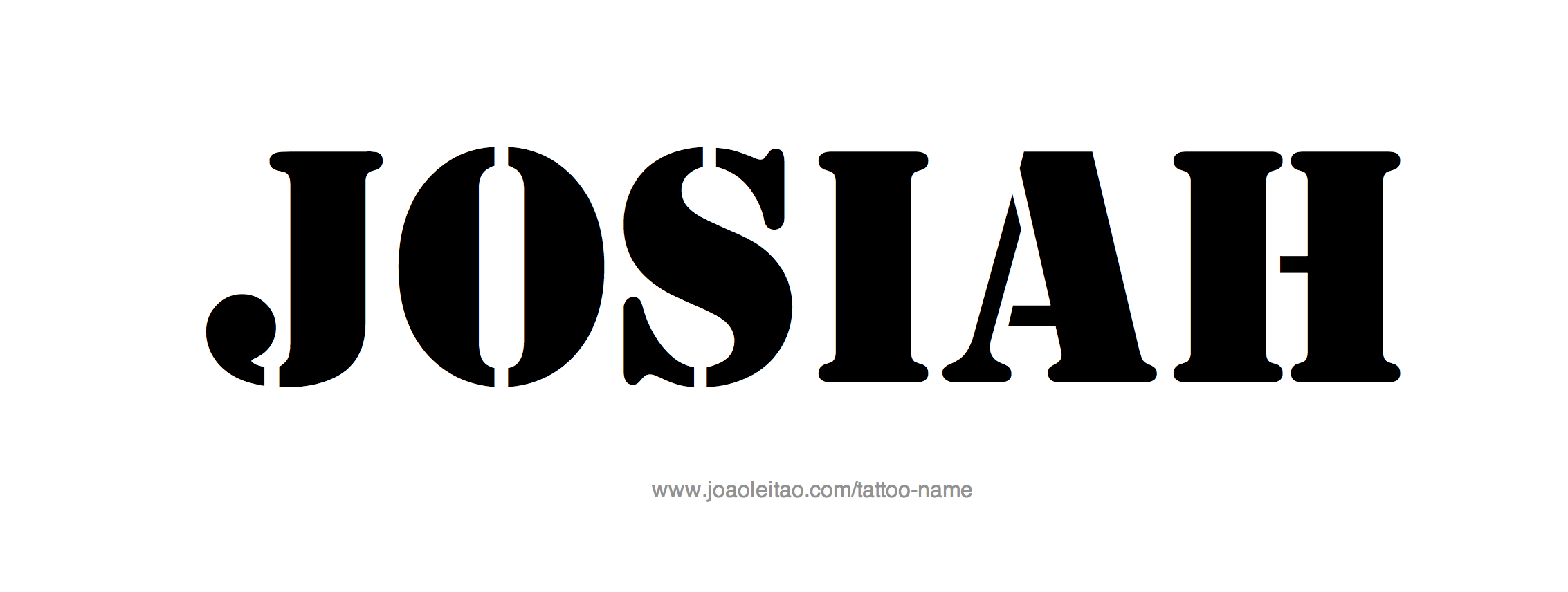 Josiah Name Tattoo Designs