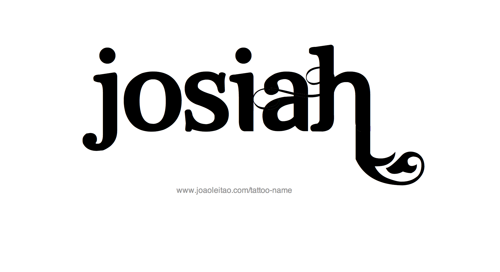 Josiah Name Tattoo Designs