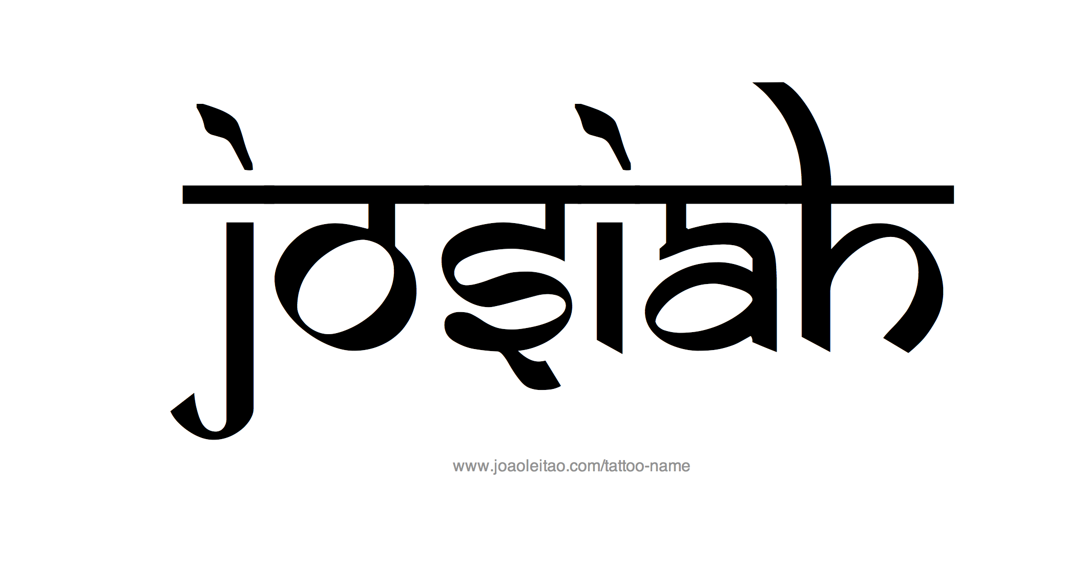 Josiah Name Tattoo Designs