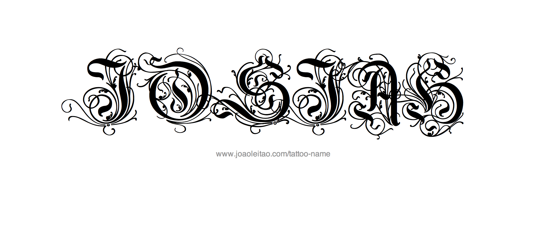 Josiah Name Tattoo Designs