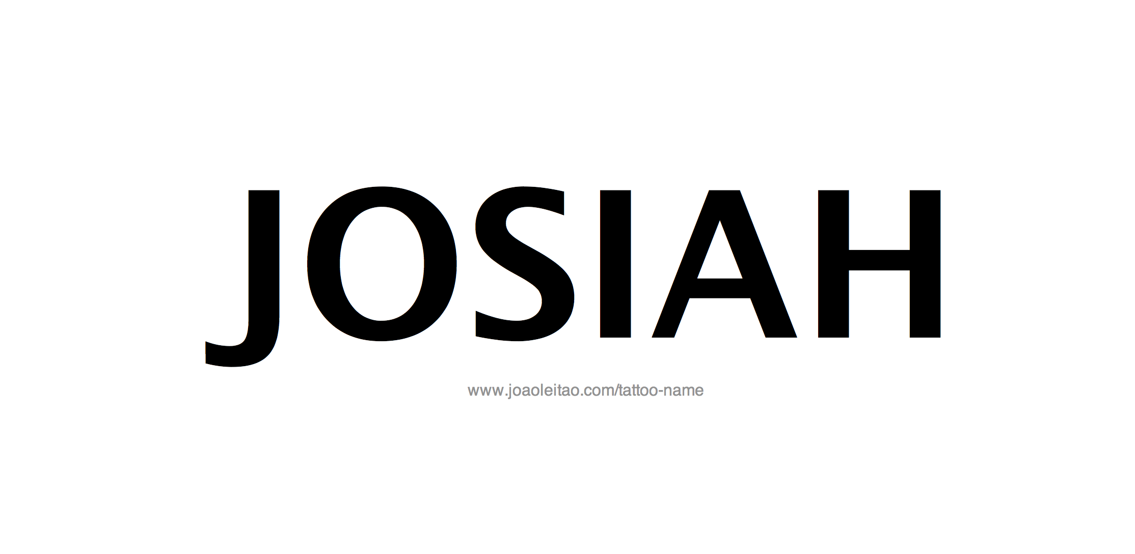 Josiah Name Tattoo Designs