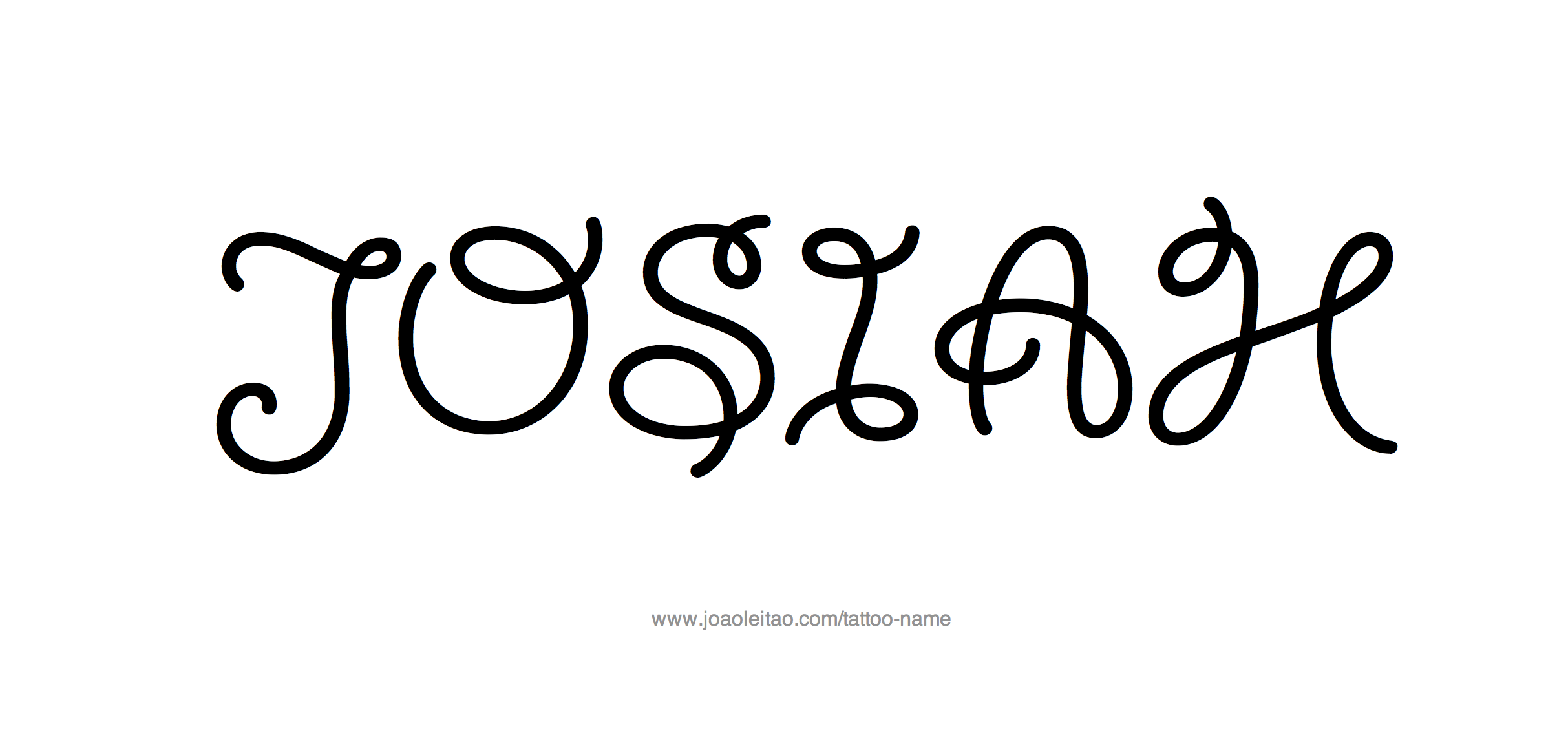 Josiah Name Tattoo Designs