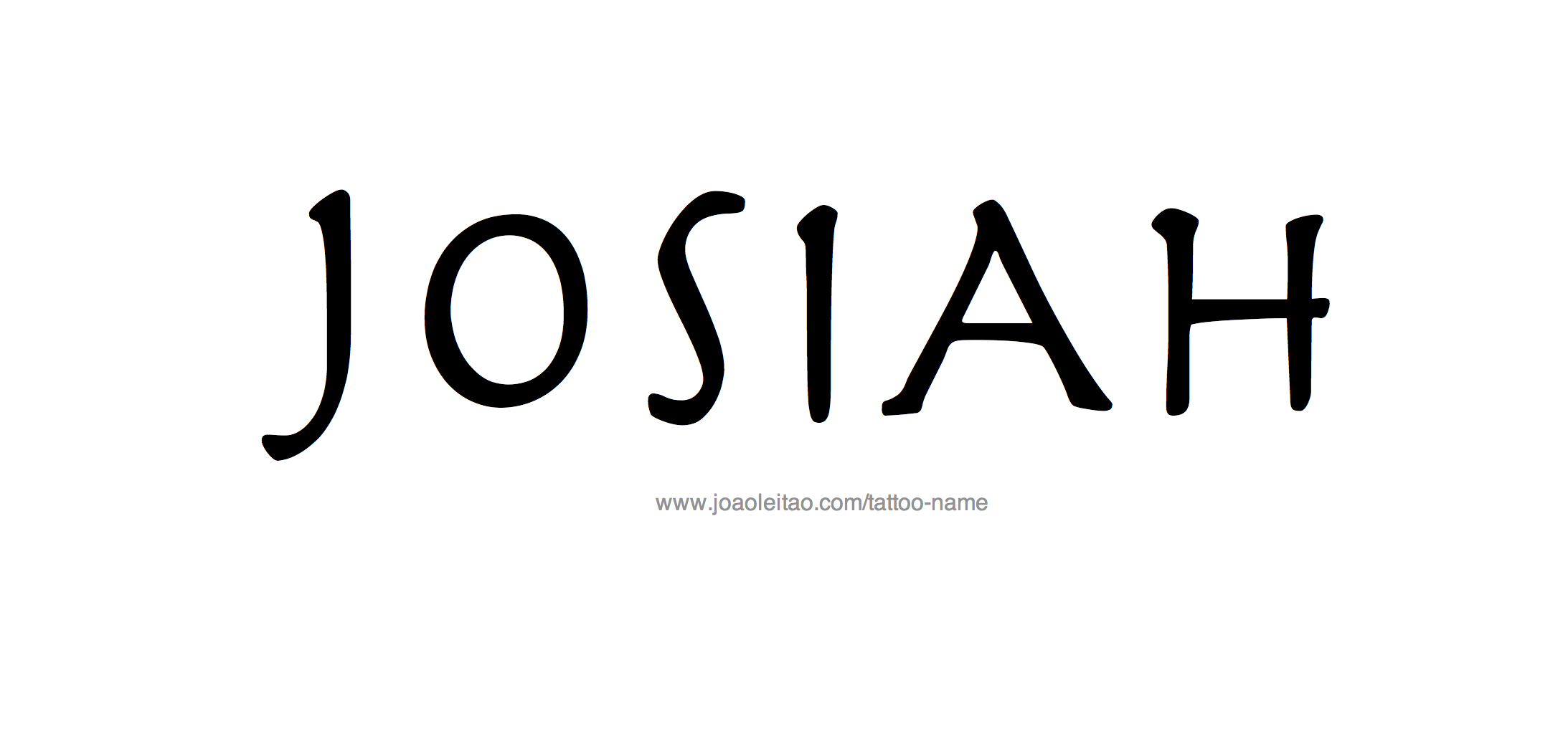 Josiah Name Tattoo Designs