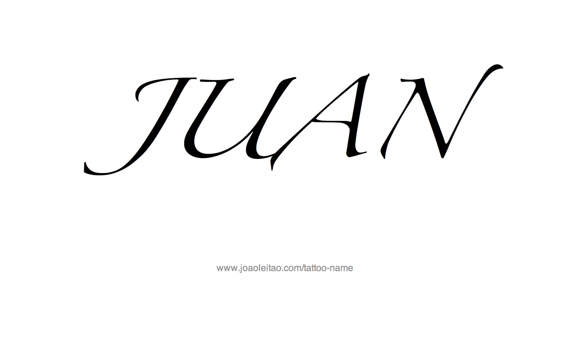 Juan Name Tattoo Designs