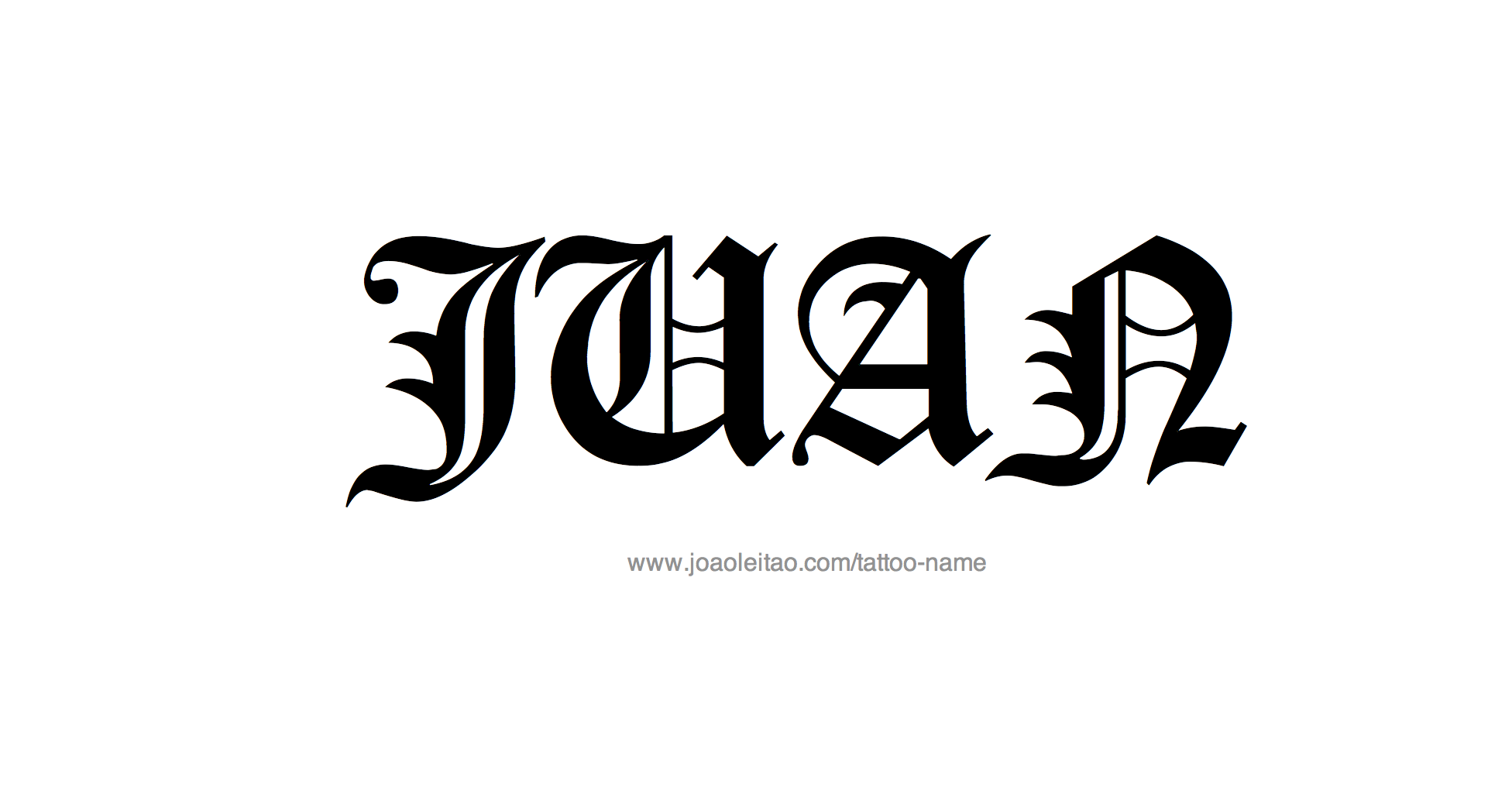 Juan Name Tattoo Designs