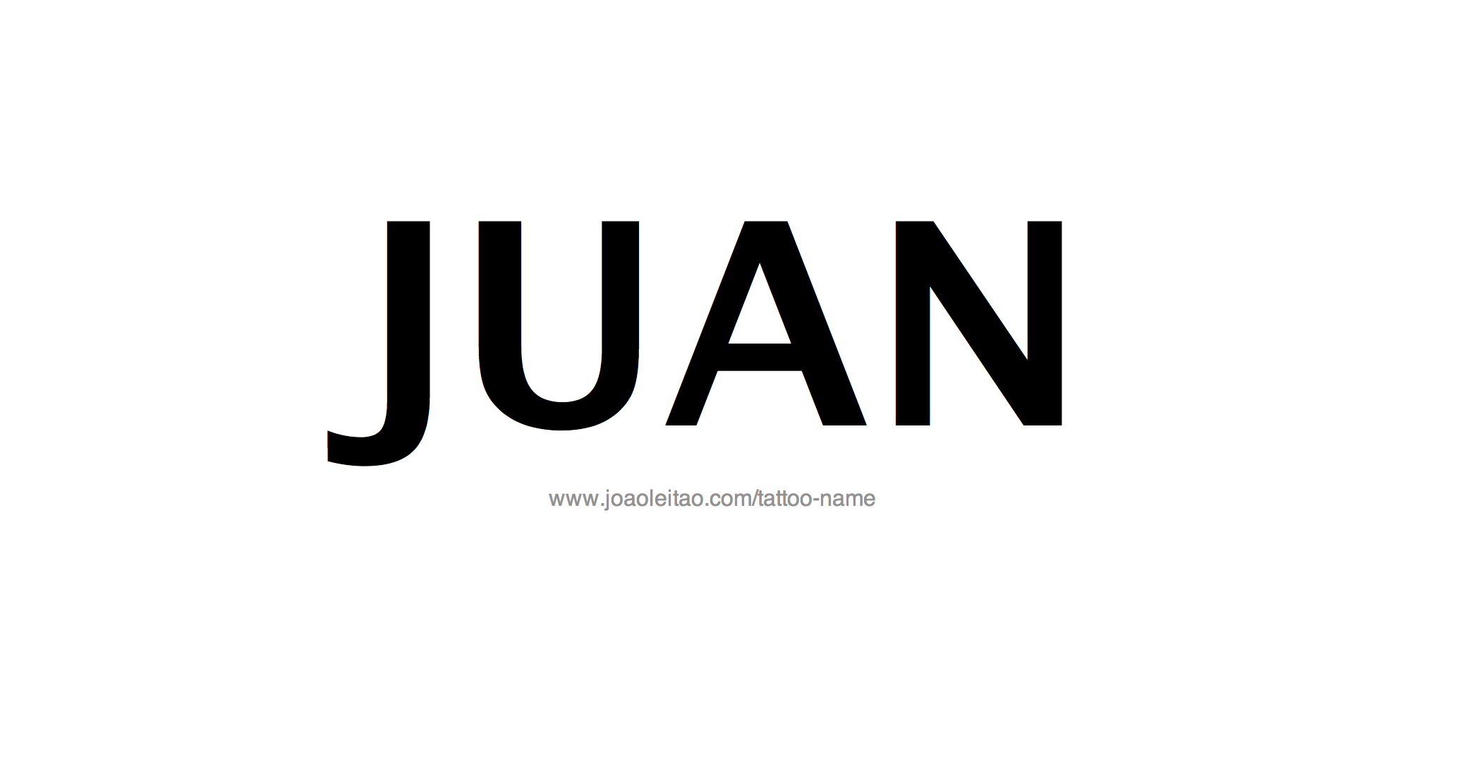 Juan Name Tattoo Designs