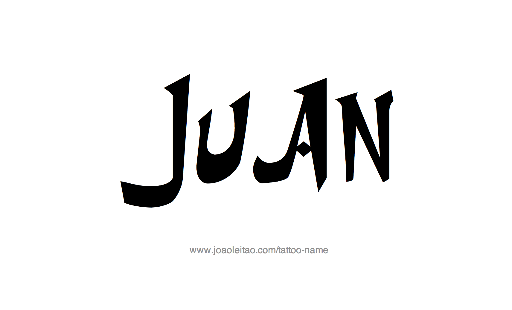 Juan Name Tattoo Designs