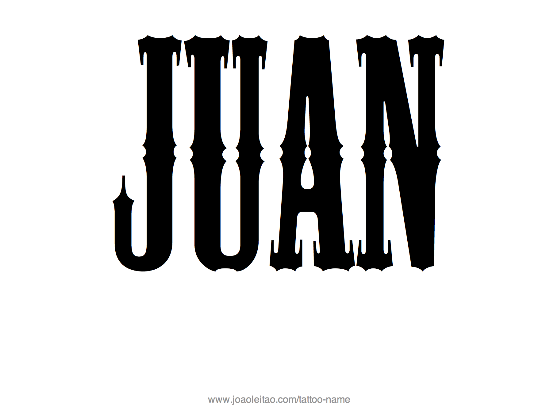 Juan Name Tattoo Designs
