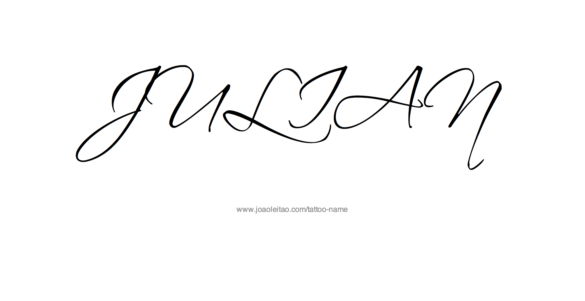 Julian Name Tattoo Designs