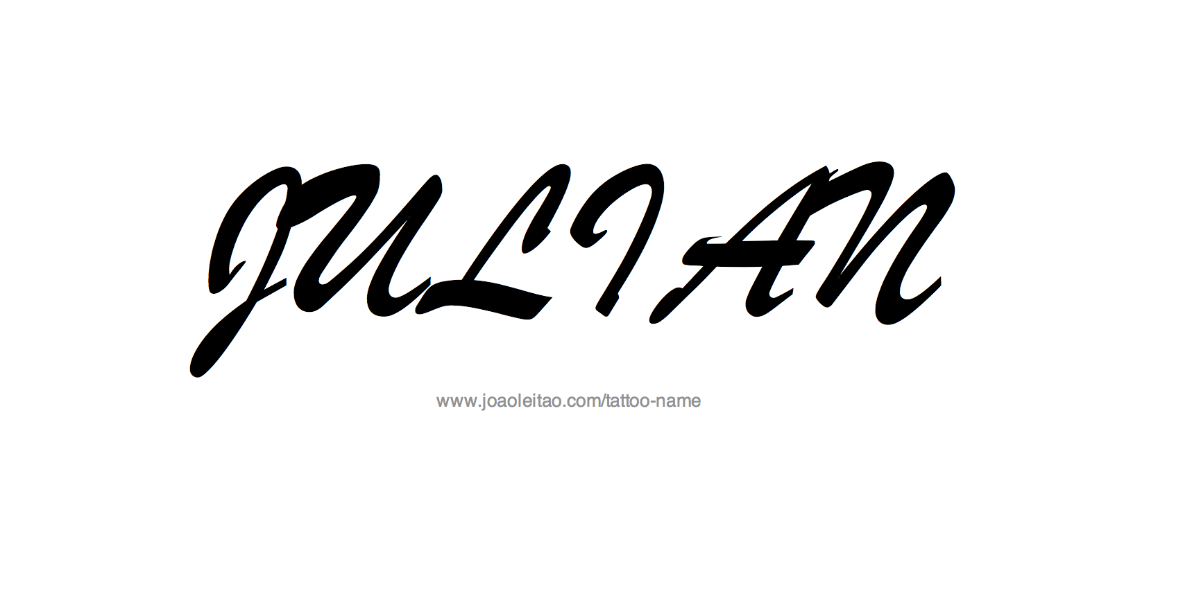 Julian Name Tattoo Designs