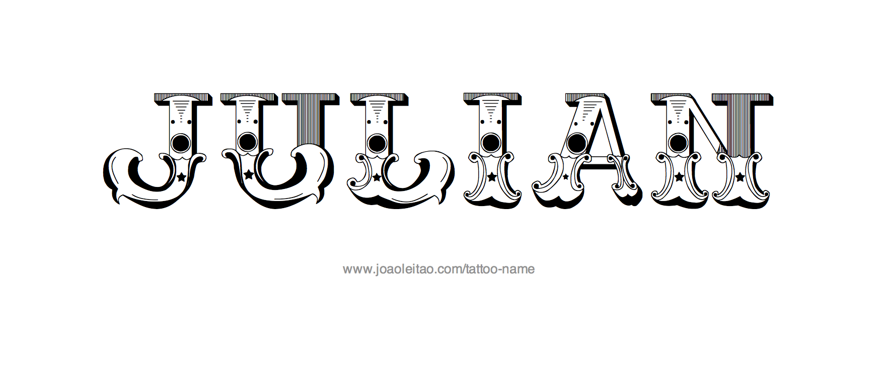 Julian Name Tattoo Designs
