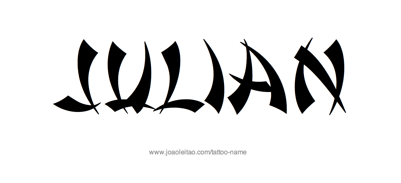 Julian Name Tattoo Designs