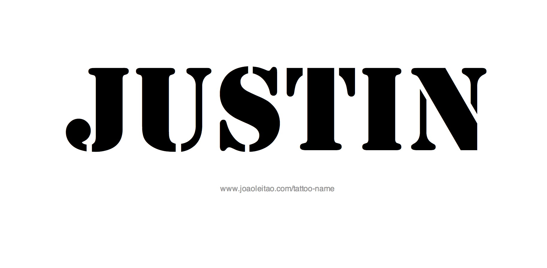 Justin Name Tattoo Designs