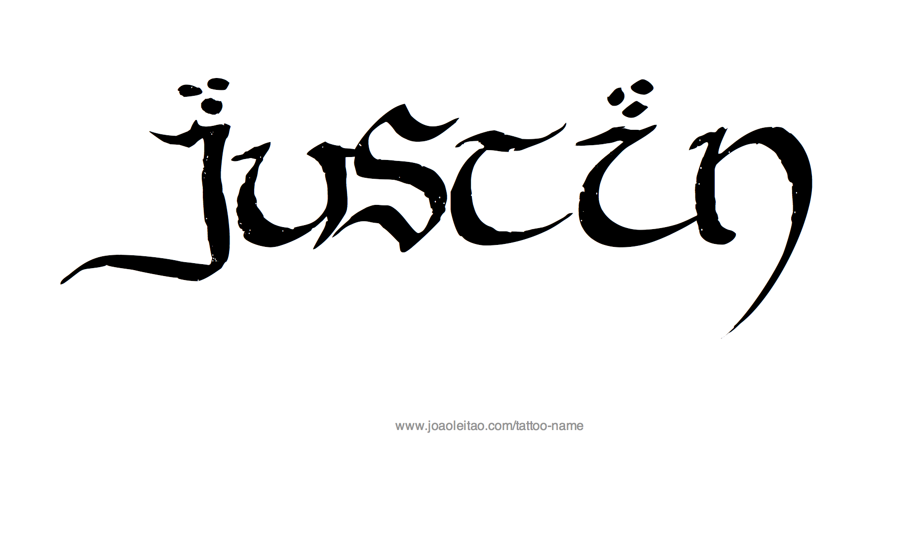 Justin Name Tattoo Designs
