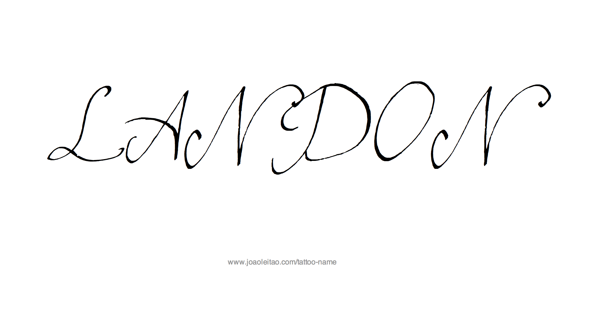 Landon Name Tattoo Designs