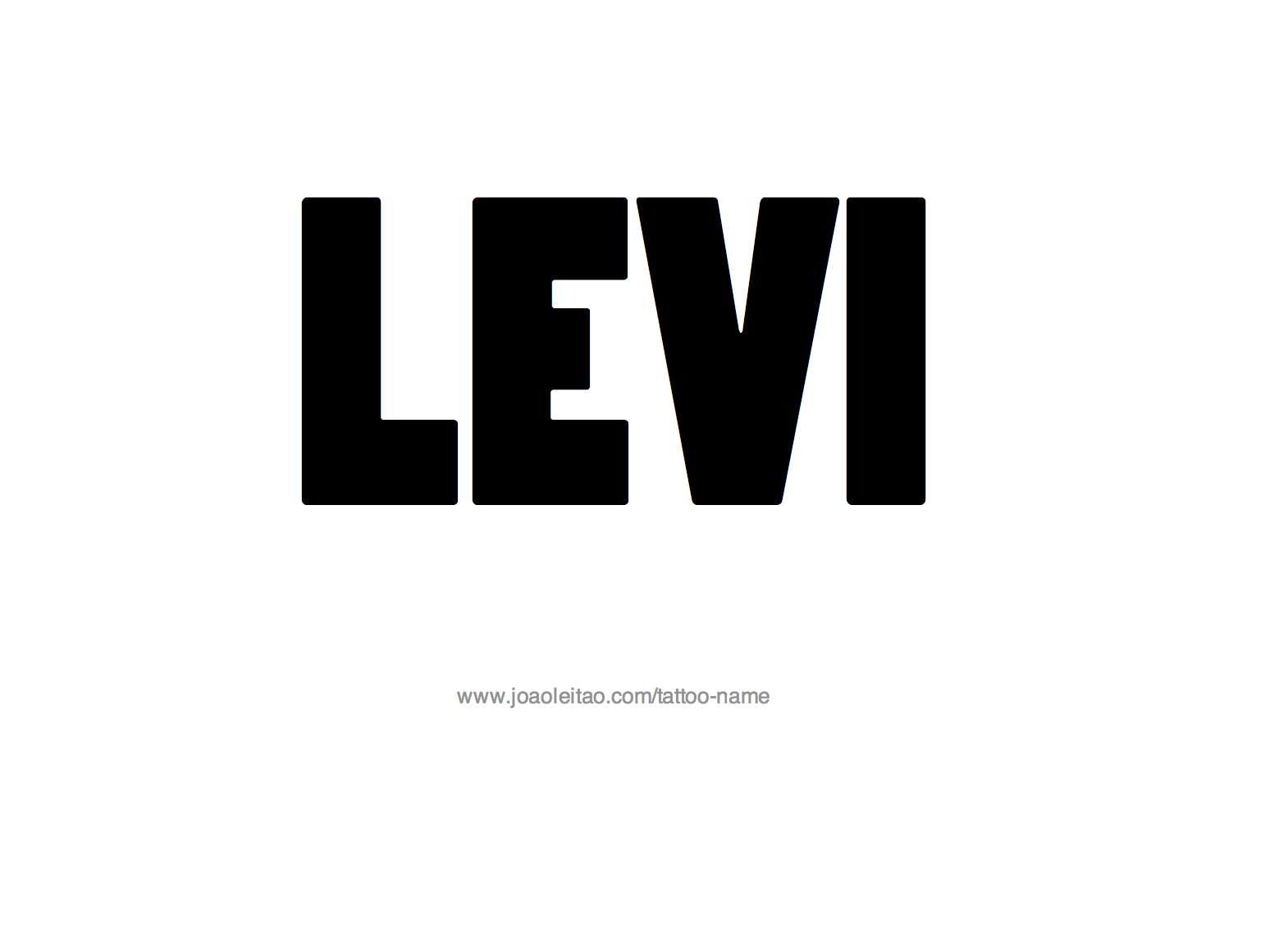 Levi Name Tattoo Designs
