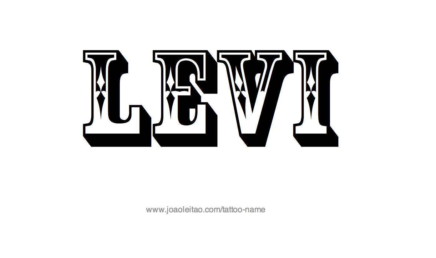 Levi Name Tattoo Designs