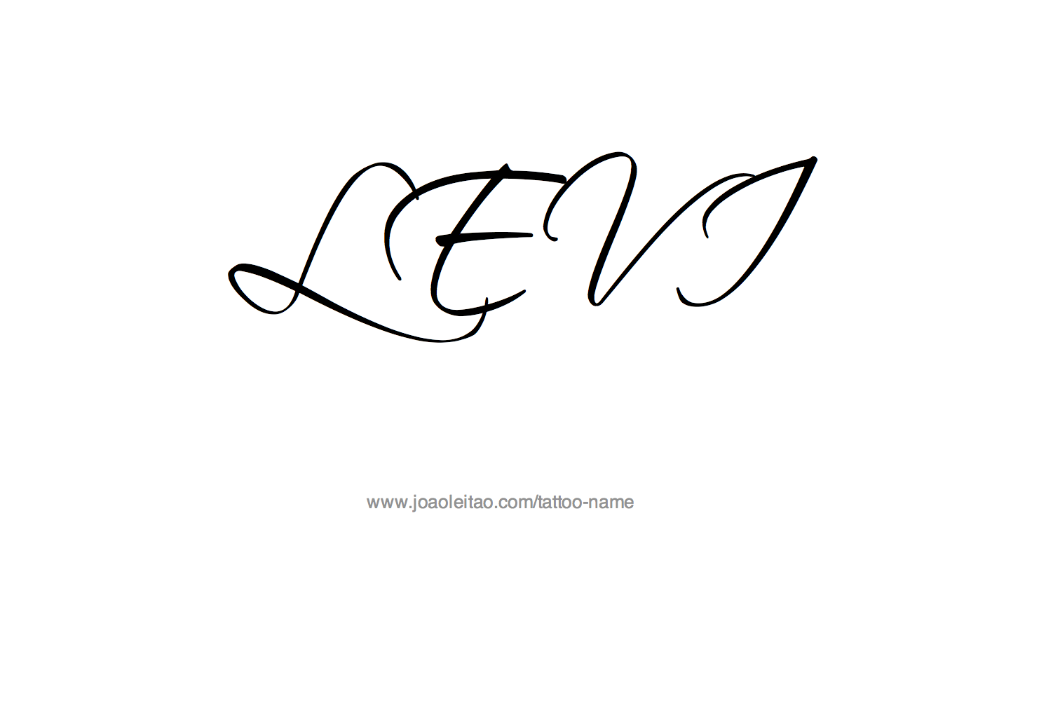 Levi Name Tattoo Designs