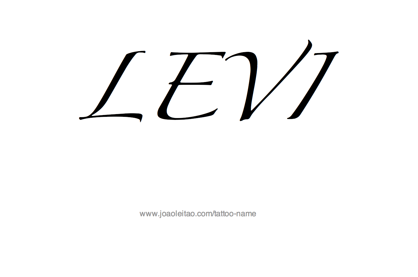 Levi Name Tattoo Designs