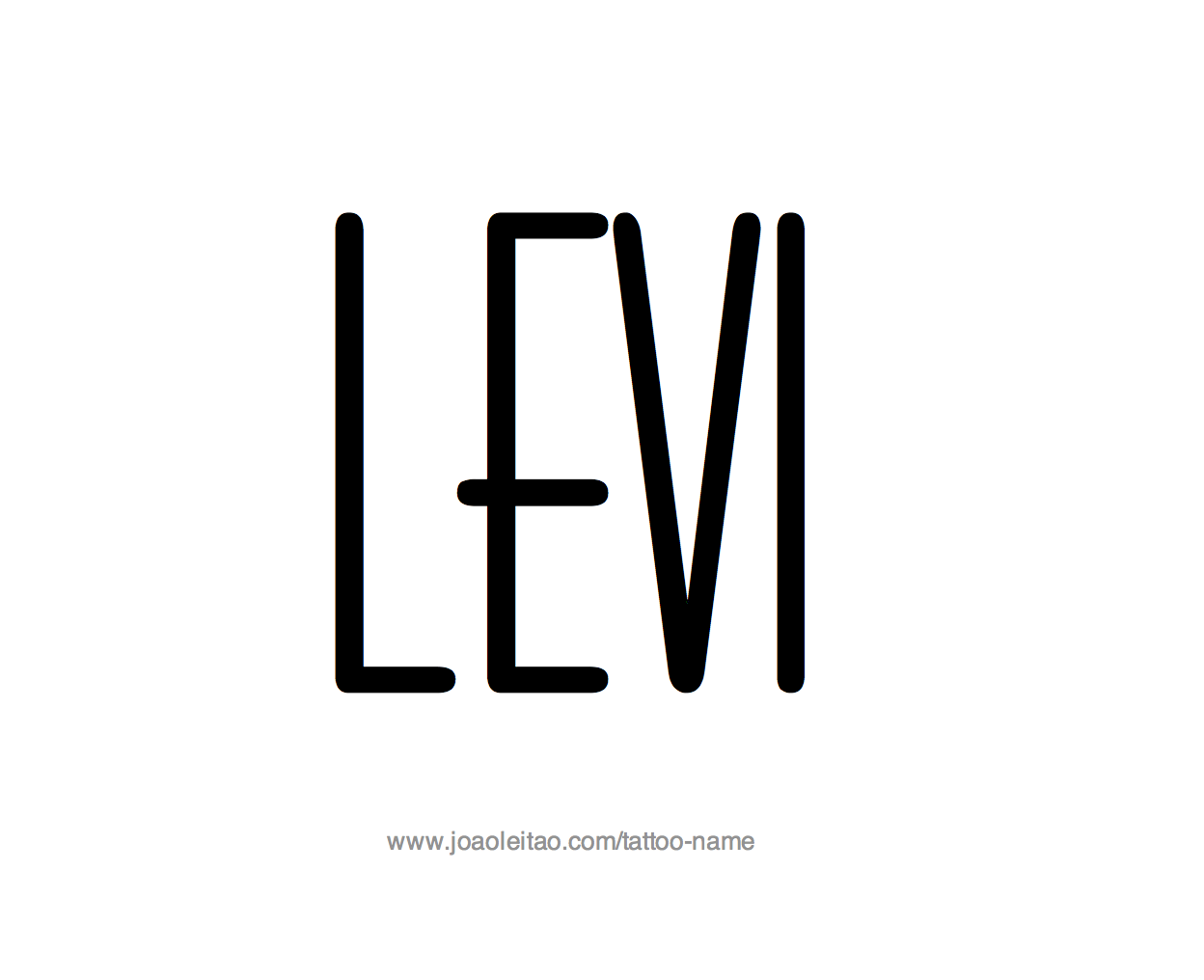 Levi Name Tattoo Designs