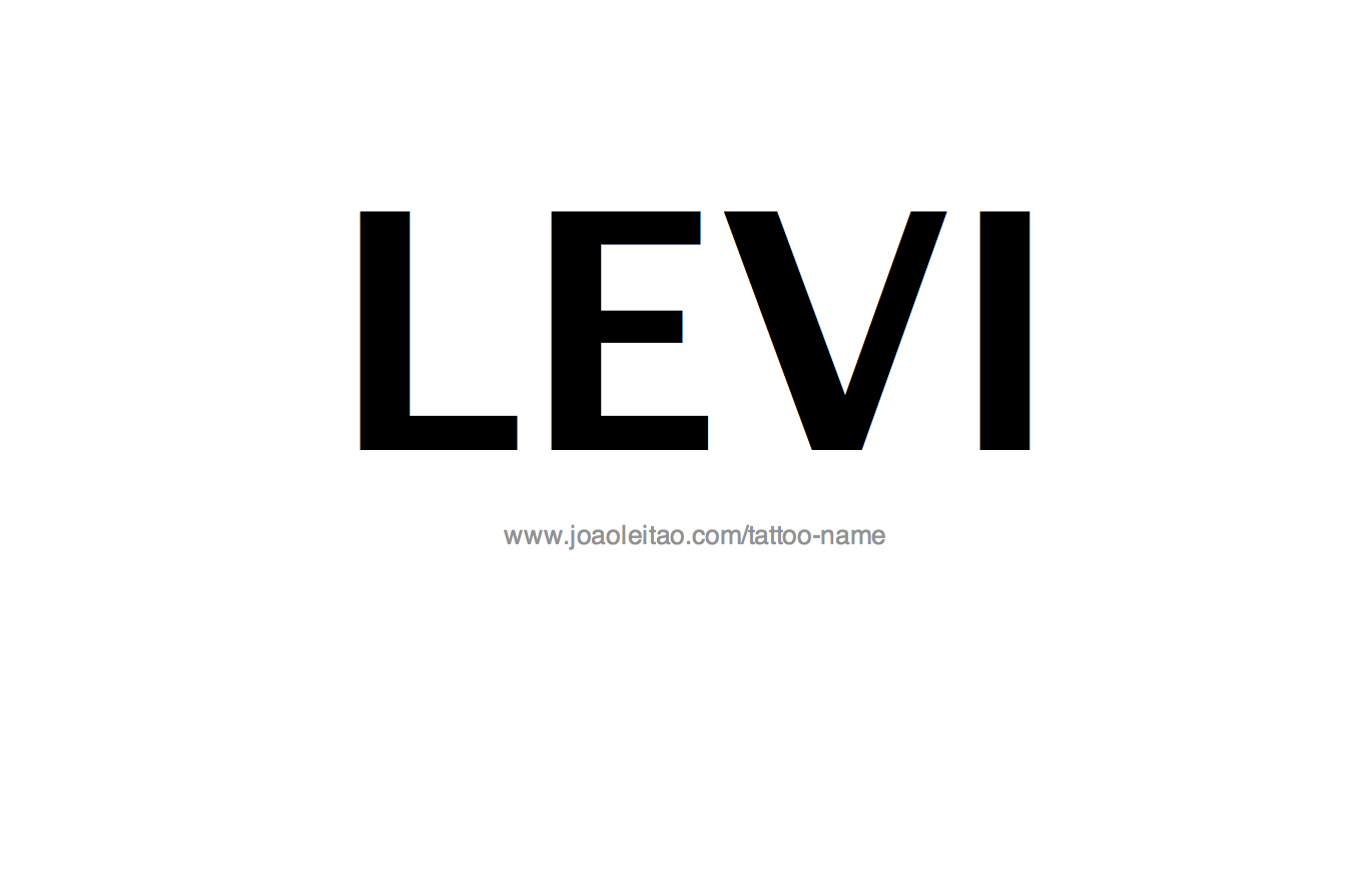 Levi Name Tattoo Designs