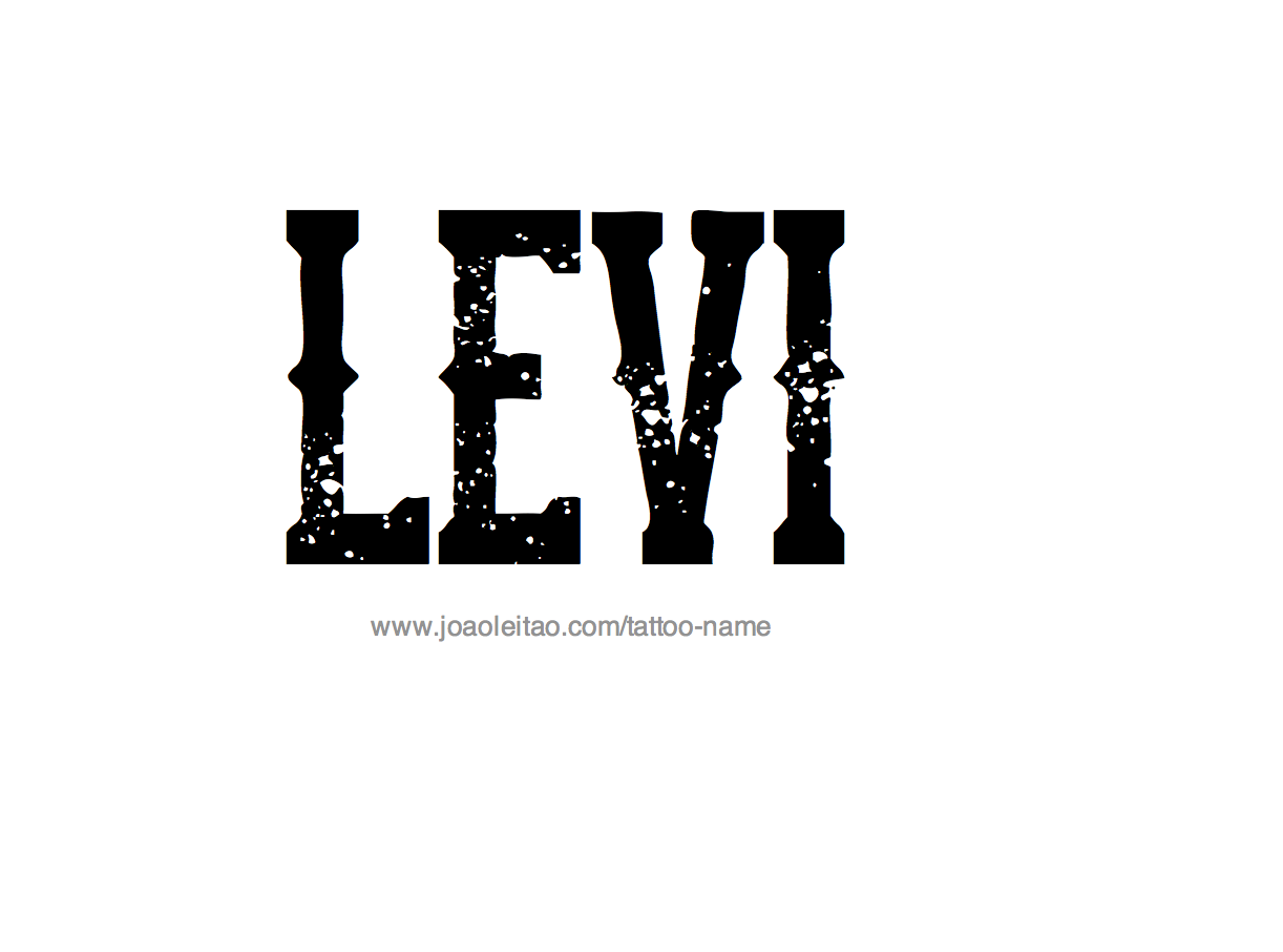 Levi Name Tattoo Designs