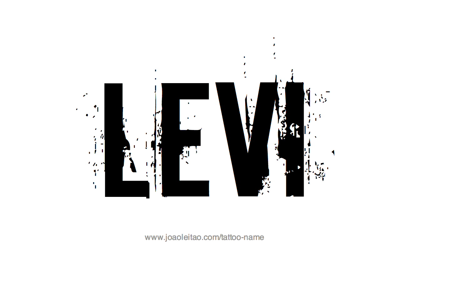 Levi Name Tattoo Designs