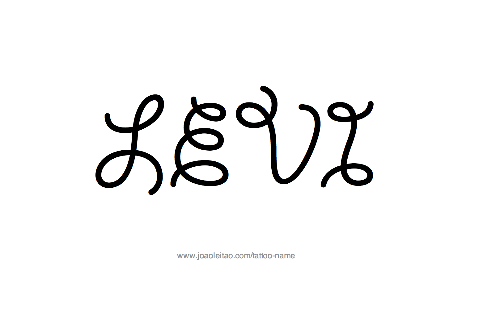 Levi Name Tattoo Designs
