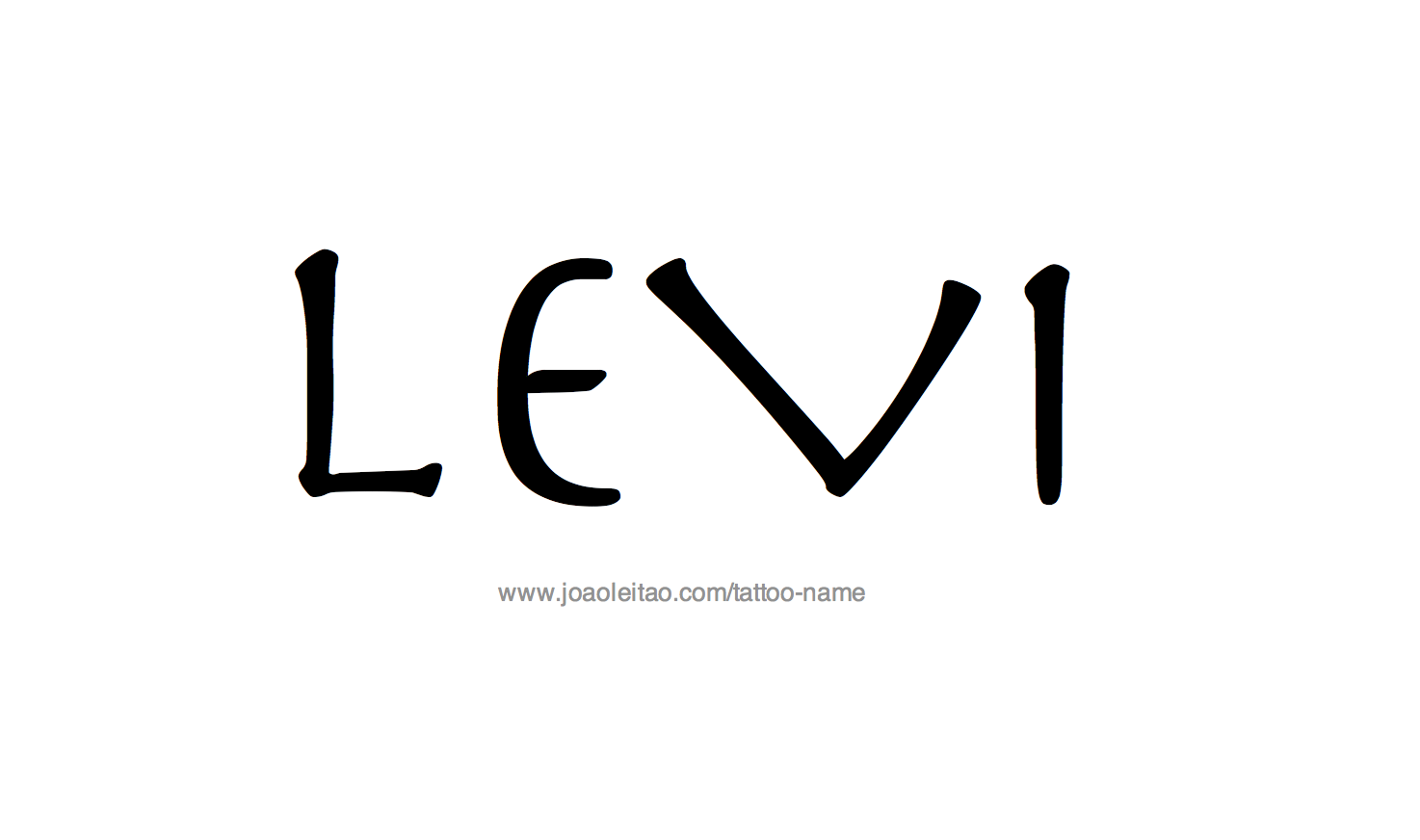 Levi Name Tattoo Designs