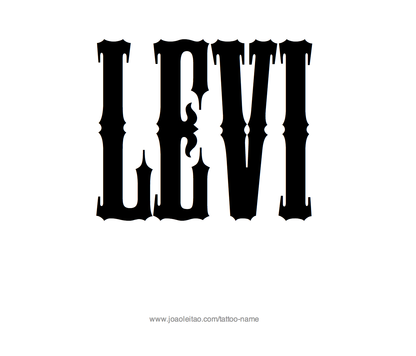 Levi Name Tattoo Designs