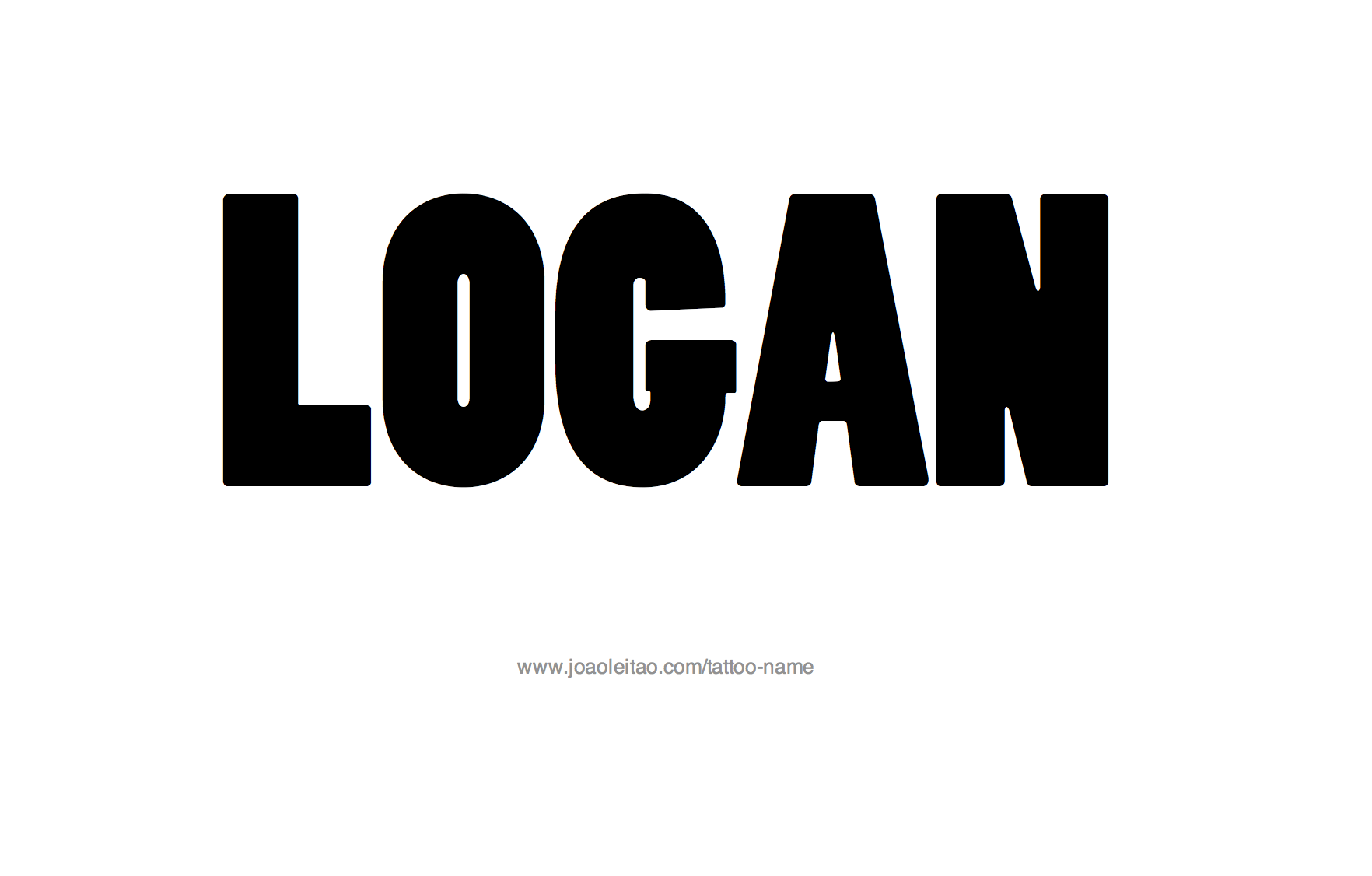 Logan Name Tattoo Designs