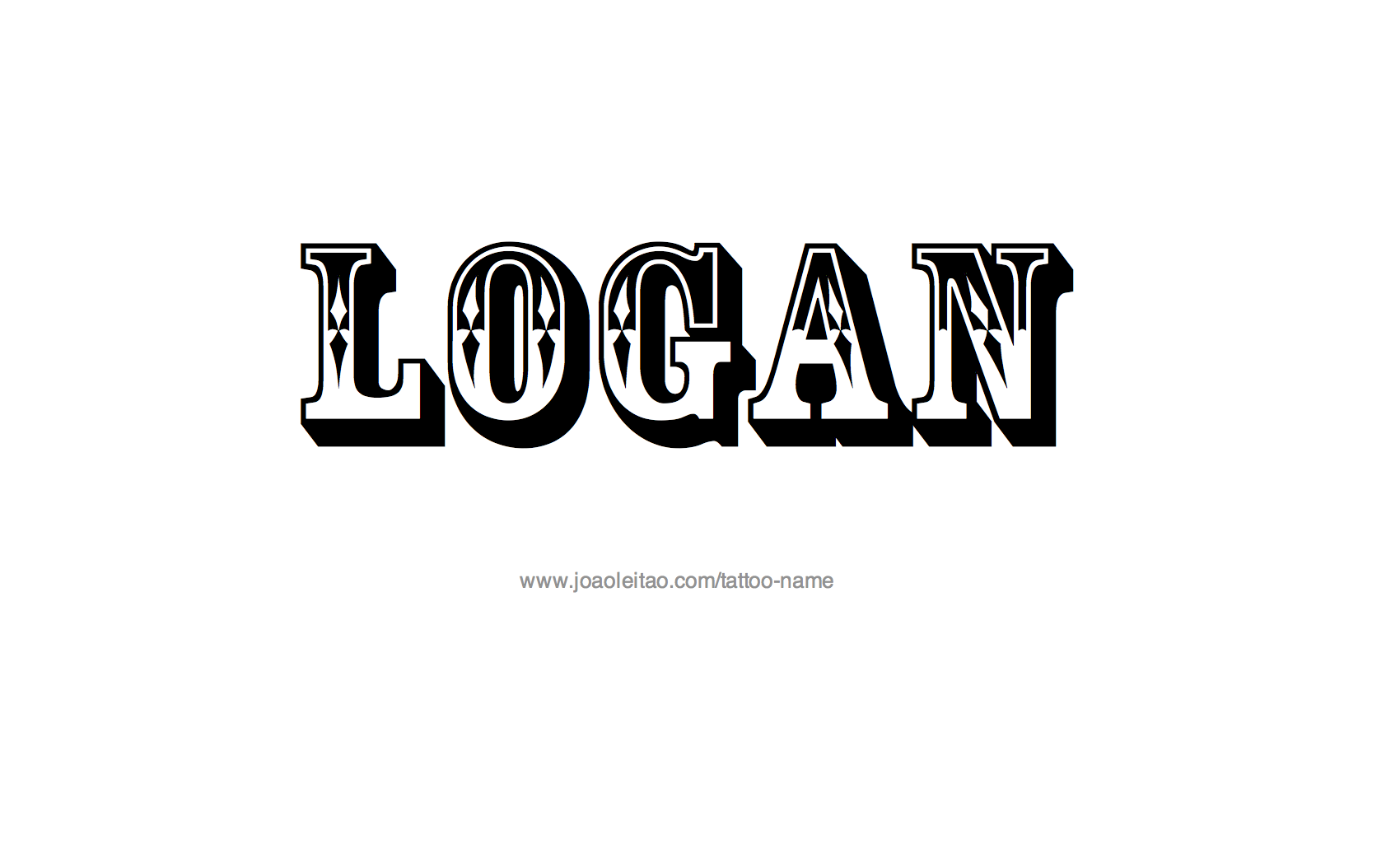 Logan Name Tattoo Designs