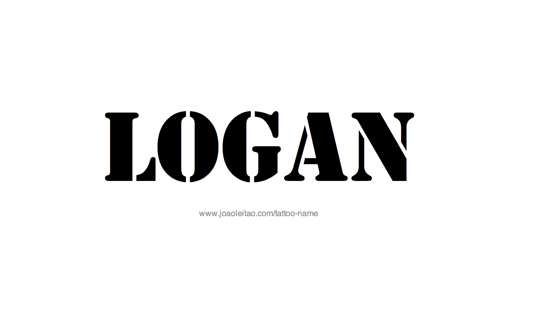 Logan Name Tattoo Designs