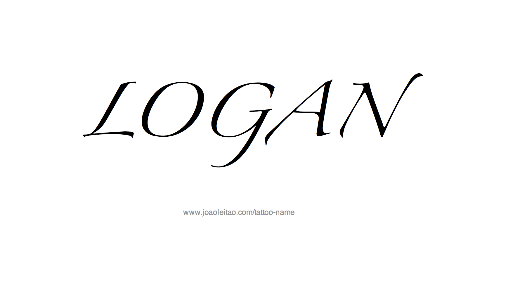 Logan Name Tattoo Designs