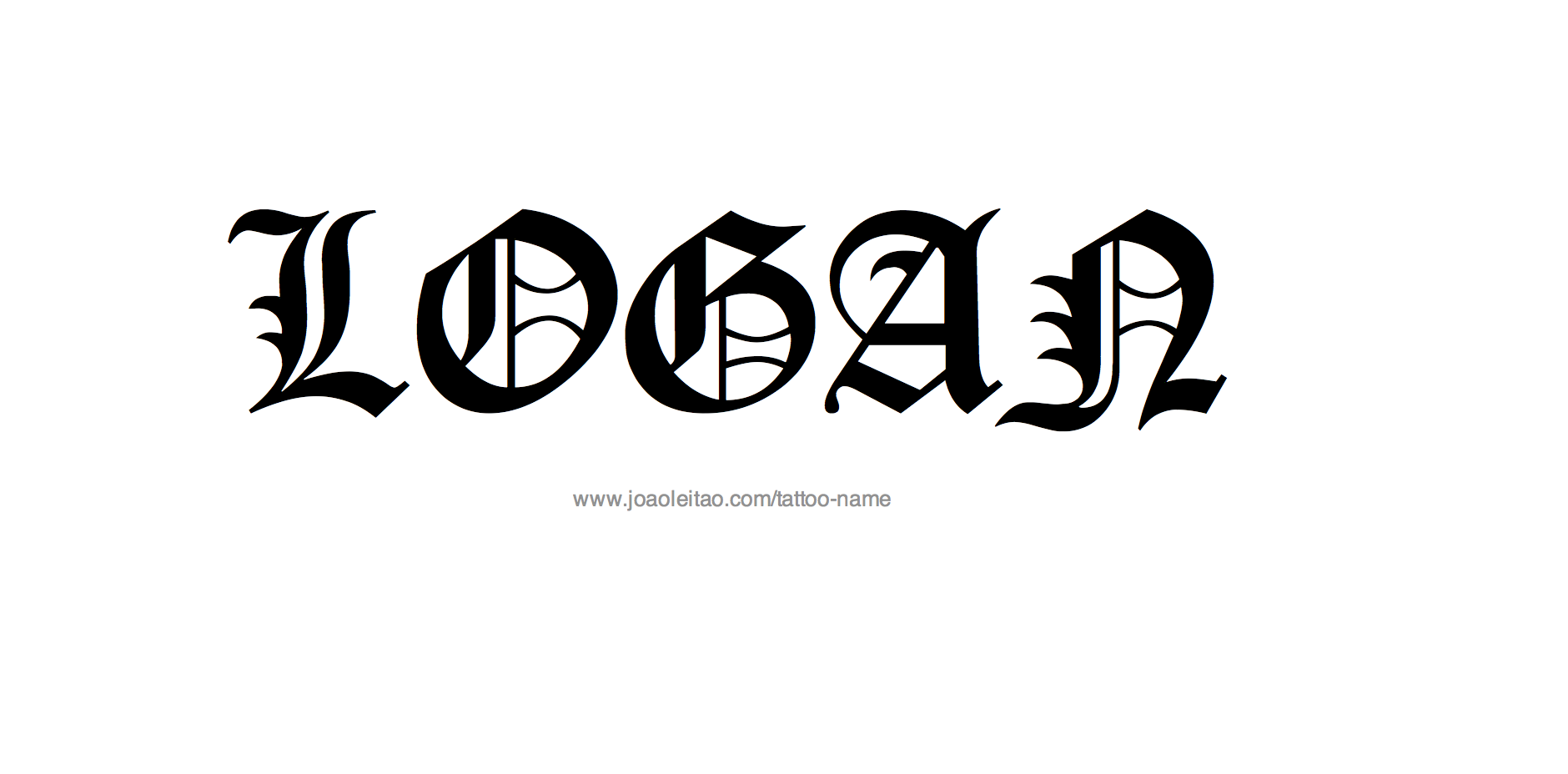 Logan Name Tattoo Designs
