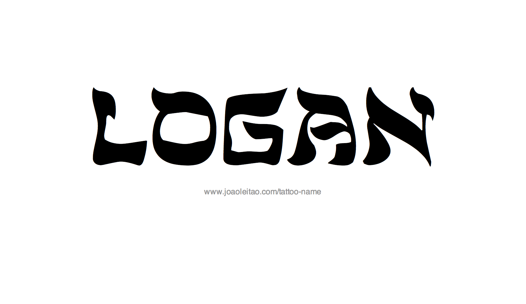 Logan Name Tattoo Designs