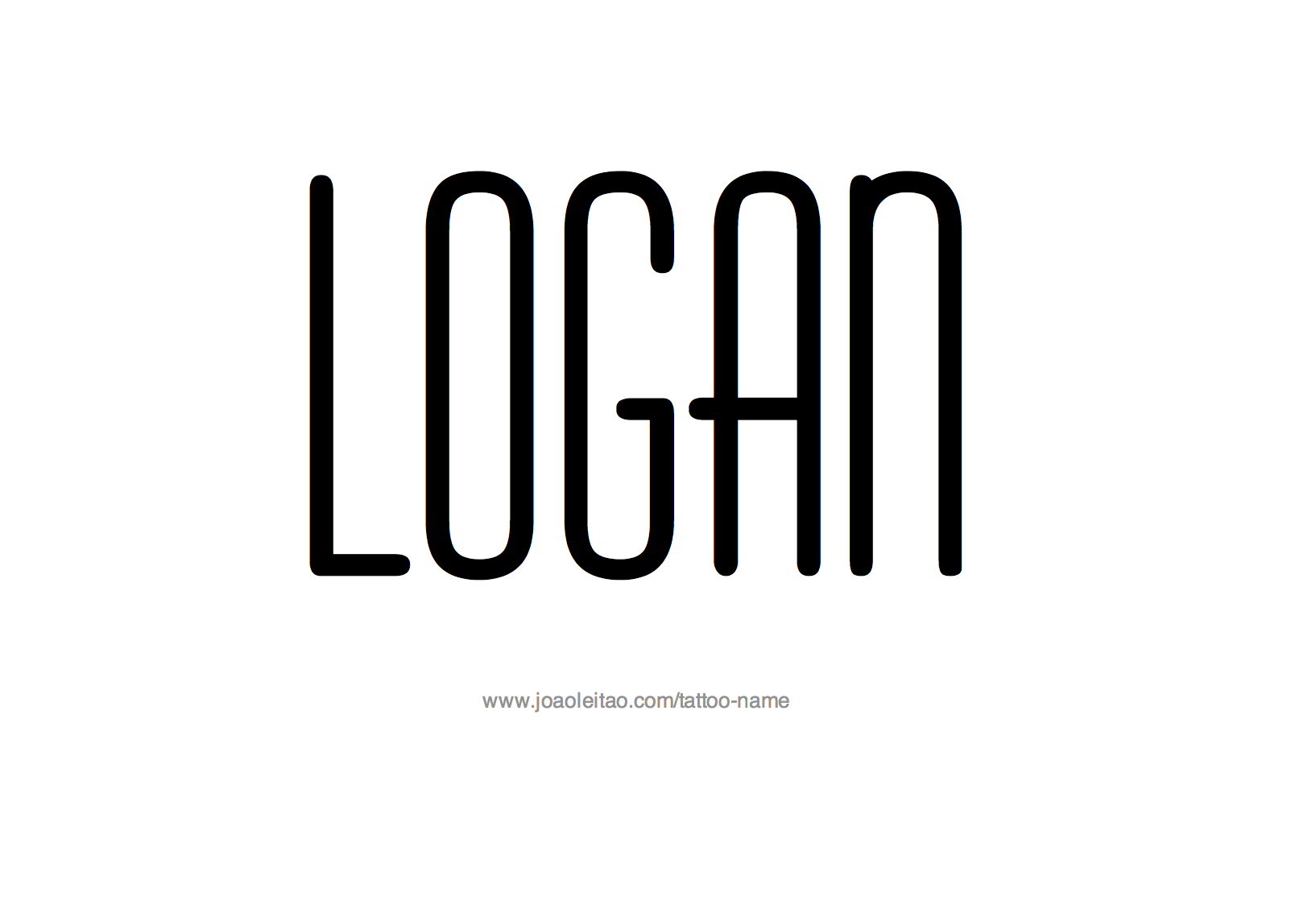 Logan Name Tattoo Designs