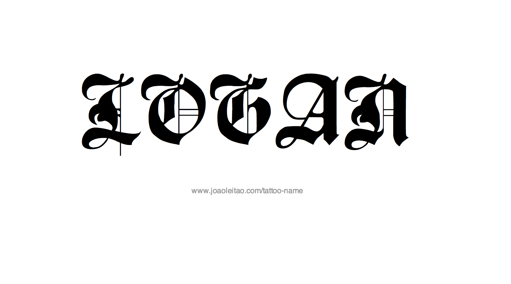 Logan Name Tattoo Designs