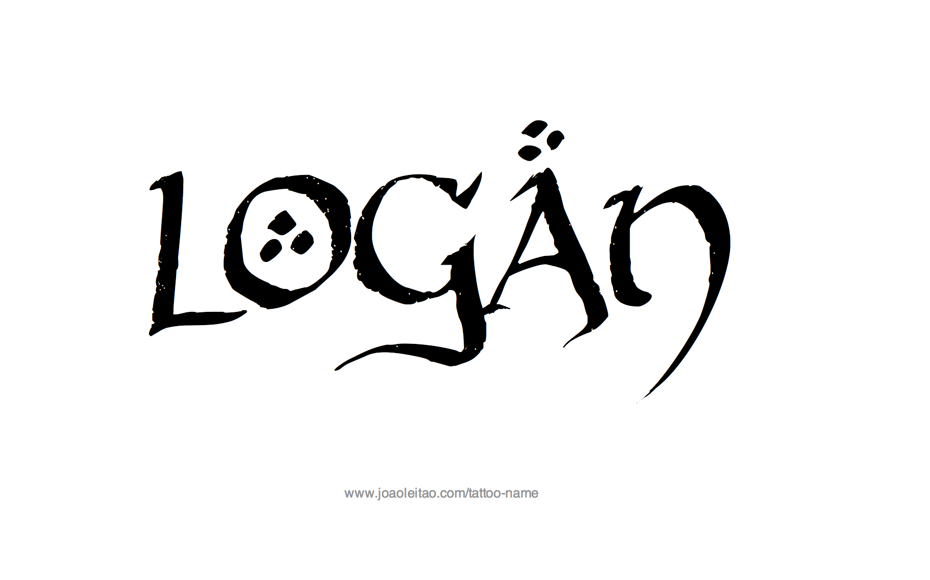 Logan Name Tattoo Designs