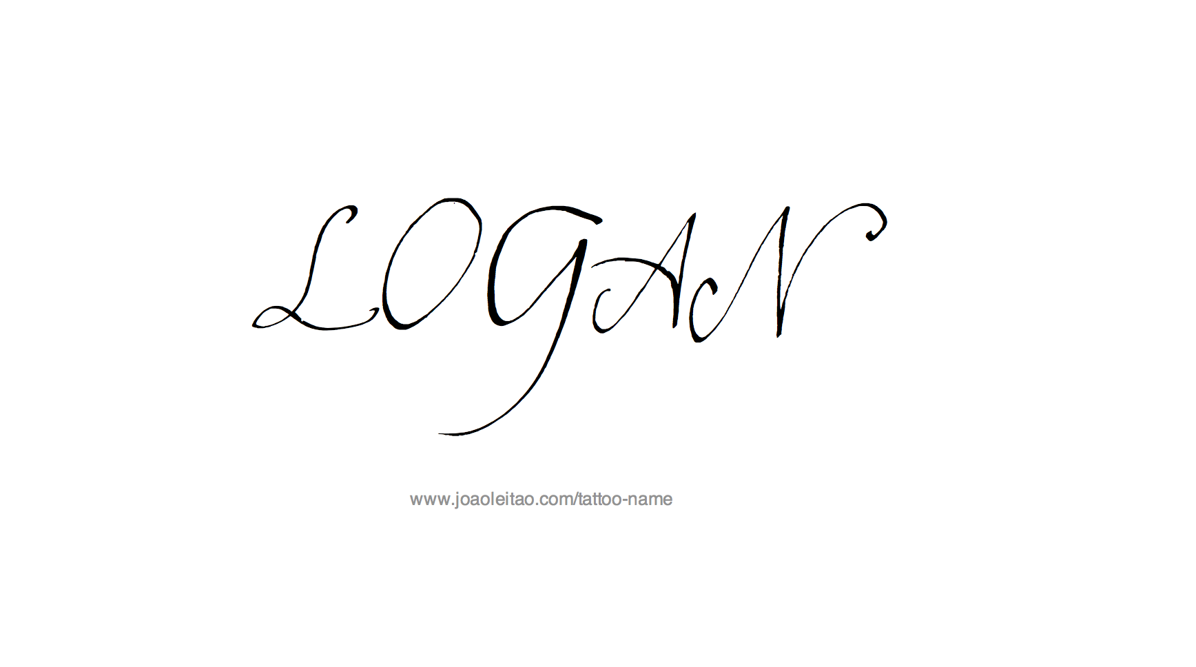 Logan Name Tattoo Designs