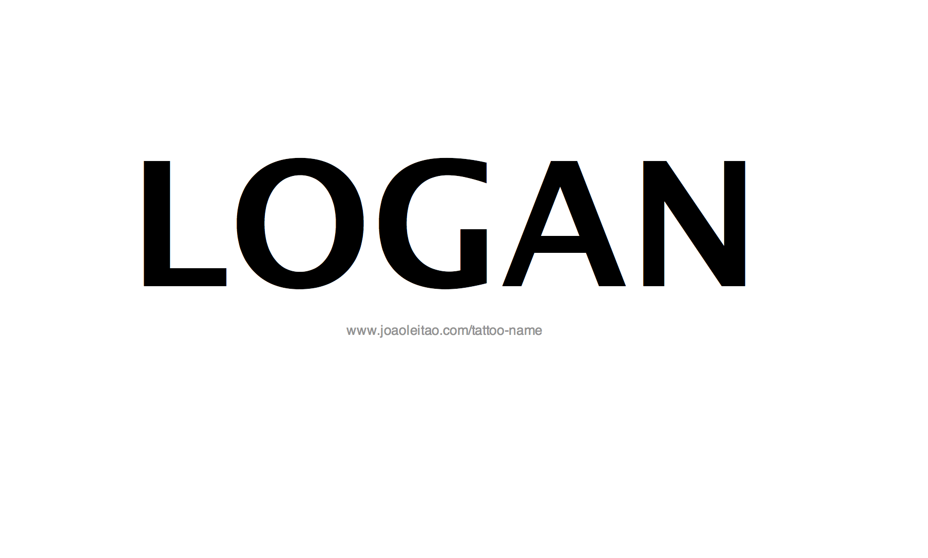 Logan Name Tattoo Designs