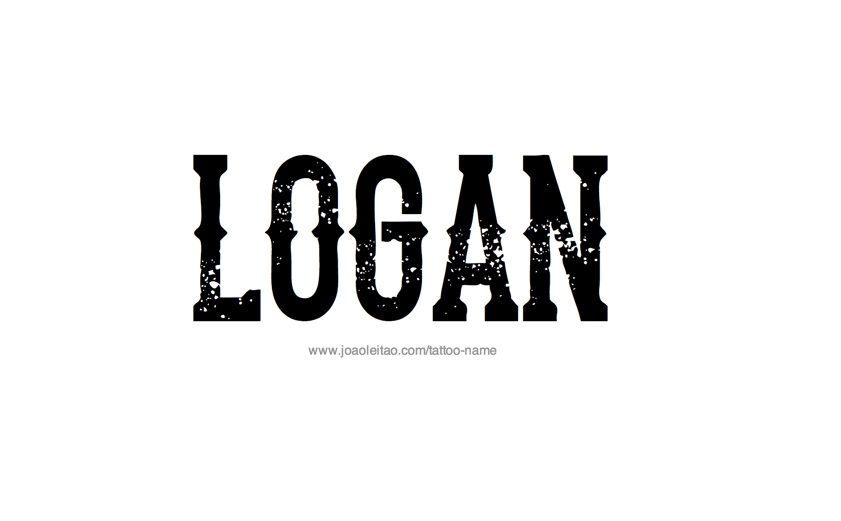 Logan Name Tattoo Designs