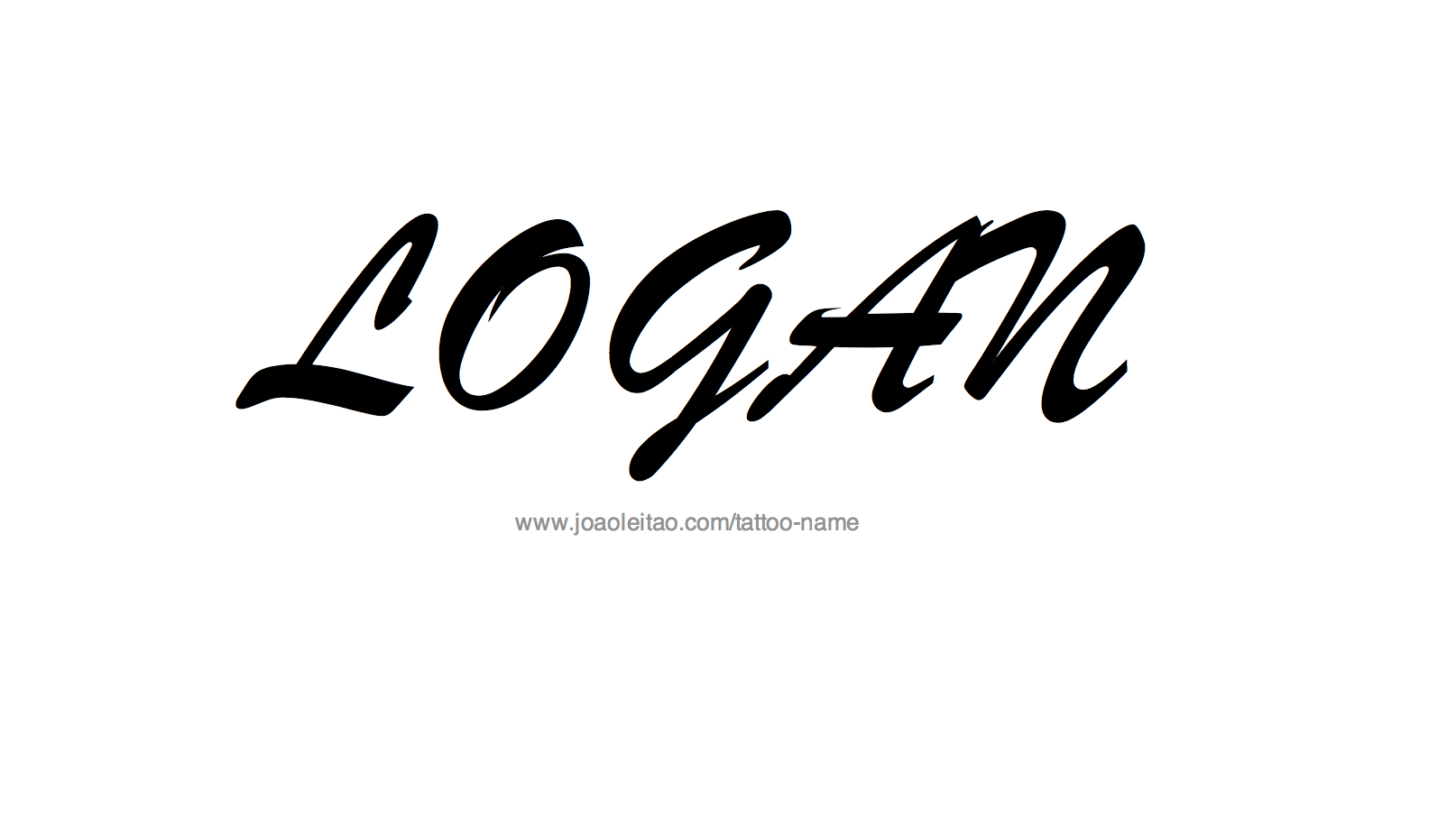 Logan Name Tattoo Designs