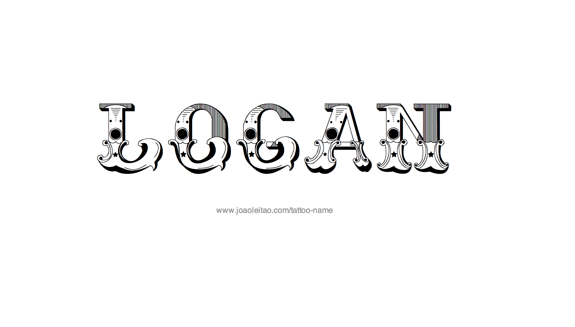 Logan Name Tattoo Designs