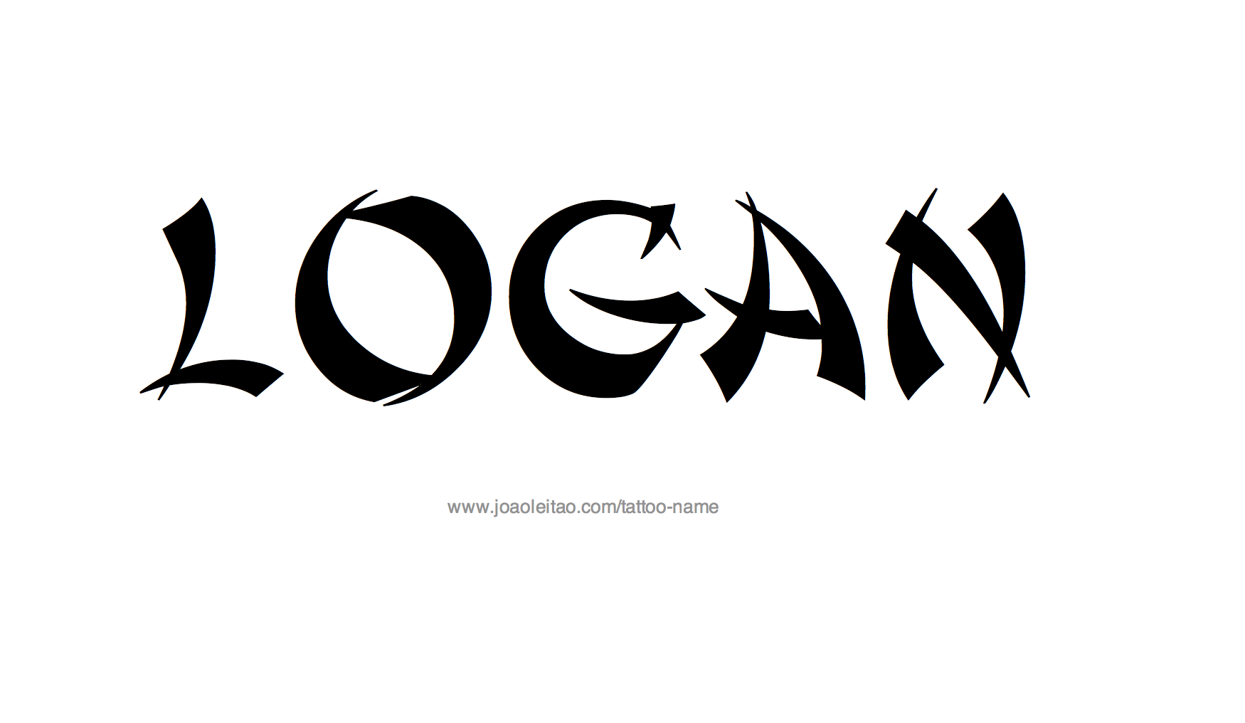 Logan Name Tattoo Designs