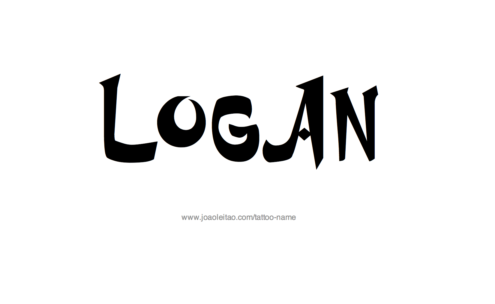 Logan Name Tattoo Designs