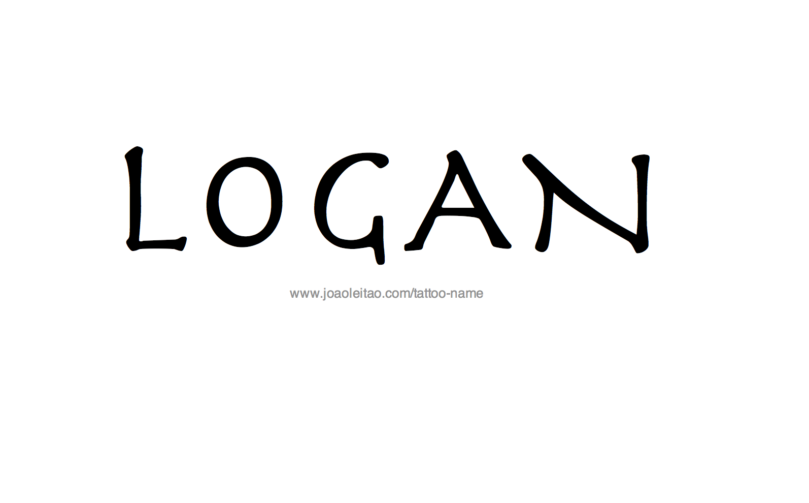 Logan Name Tattoo Designs