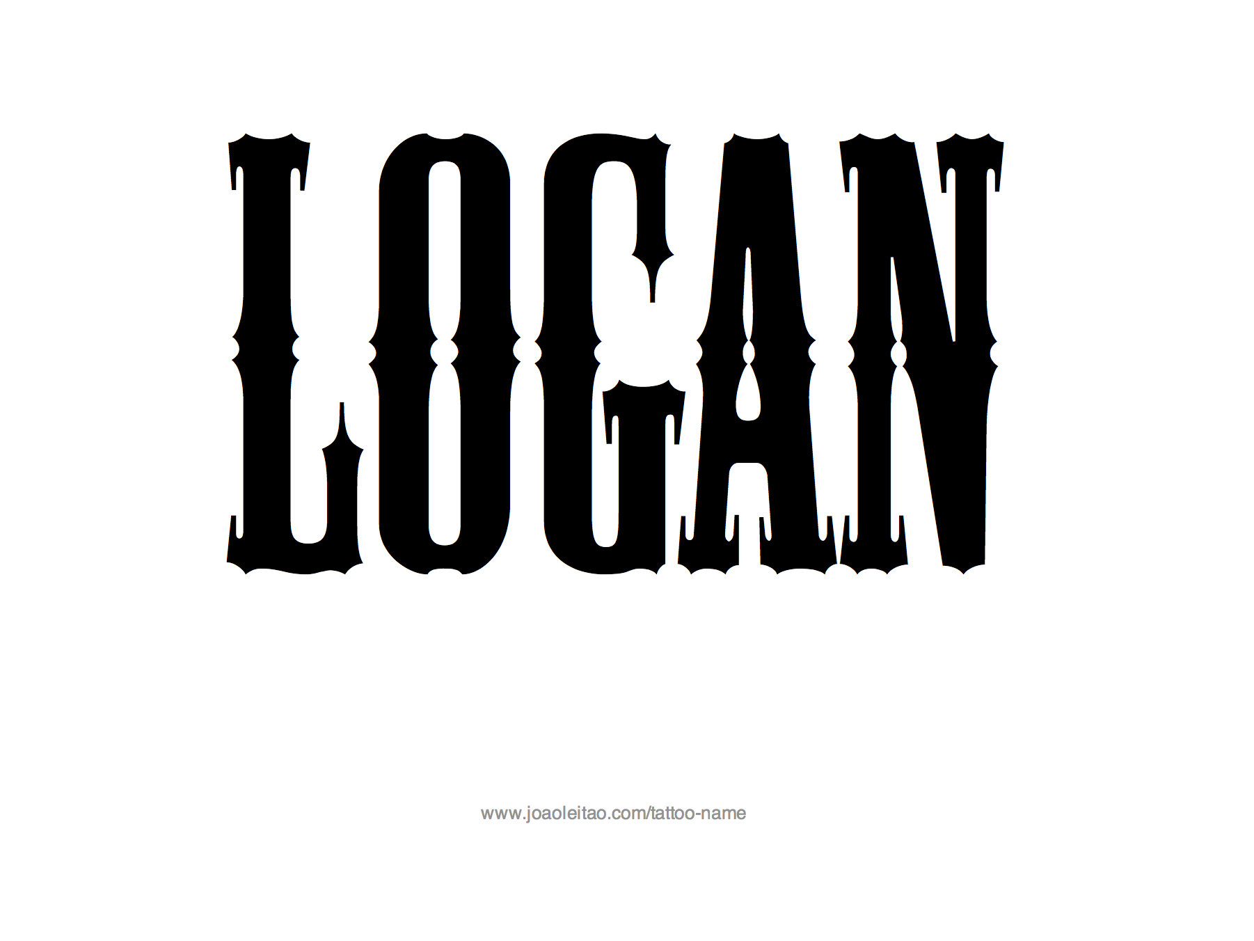 Logan Name Tattoo Designs
