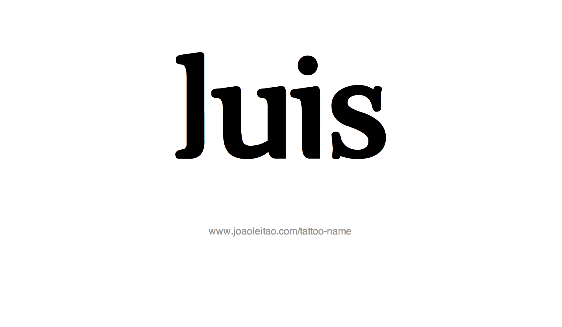 Luis Name Tattoo Designs