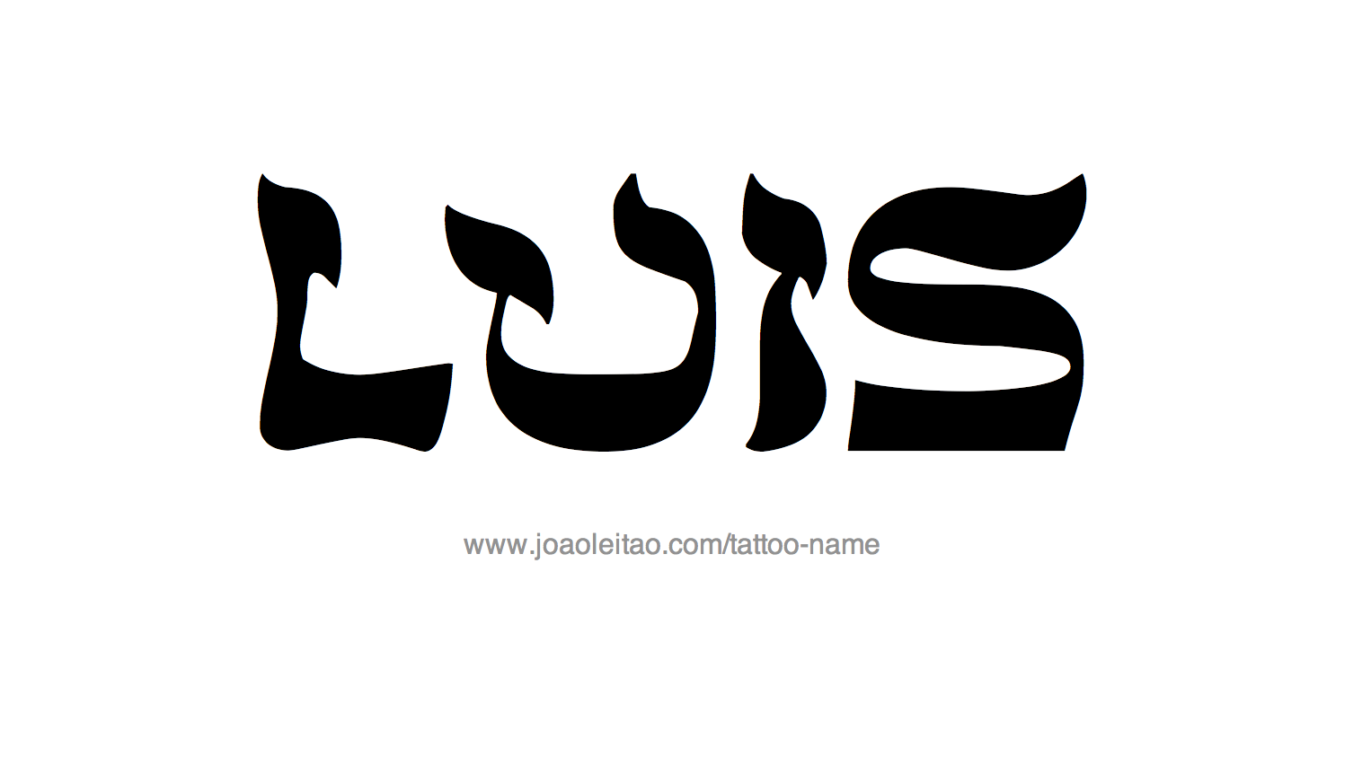 Luis Name Tattoo Designs